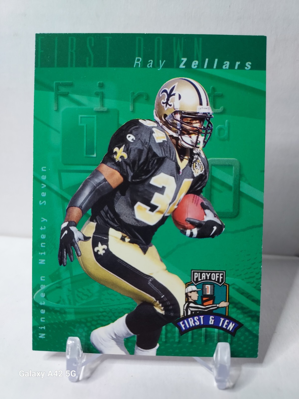 1997 Playoff First and Ten Football #127 Ray Zellars New Orleans Saints ...