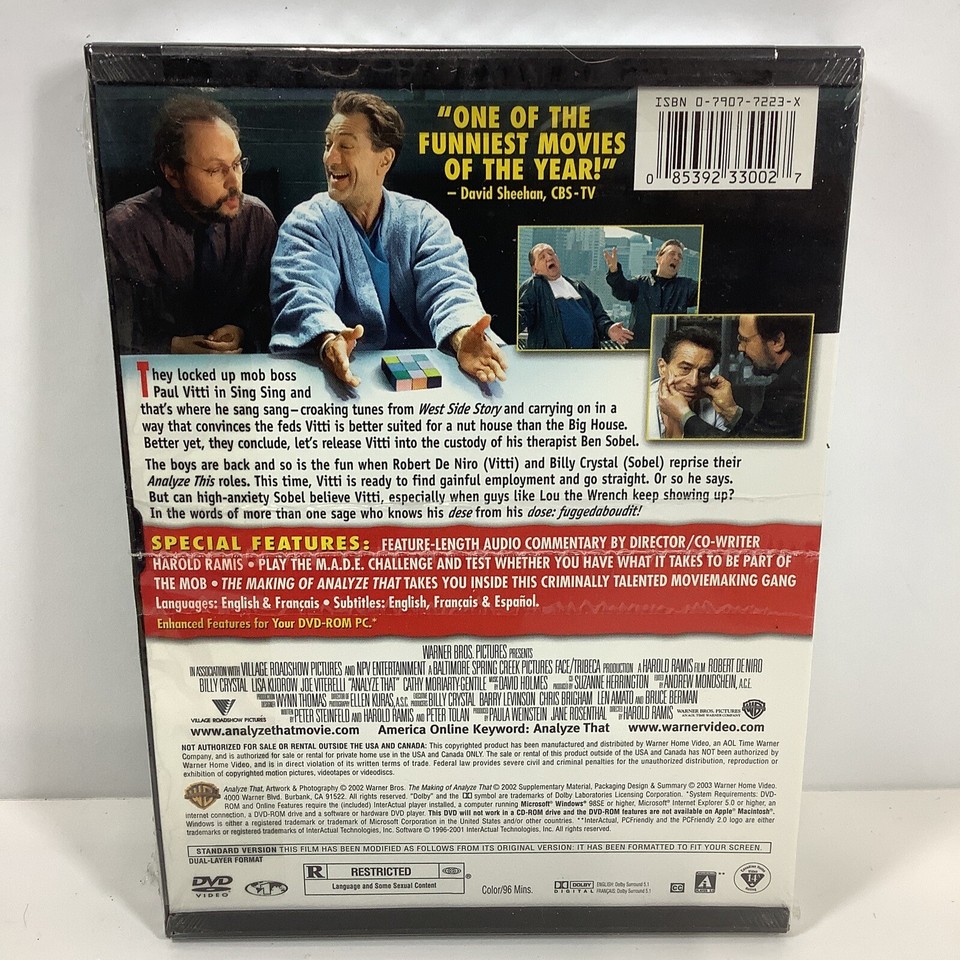 Analyze That (DVD, 2003, Full Frame) 85392330027| eBay