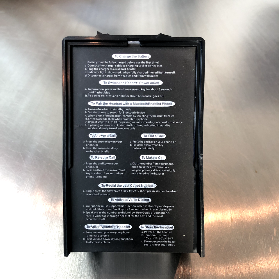 BlueAction Bluetooth Wireless Headset BAE-815 Bluetooth v2.0 | eBay