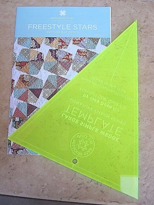 Large Simple Wedge Template with Freestyle Star Pattern Missouri Star ...