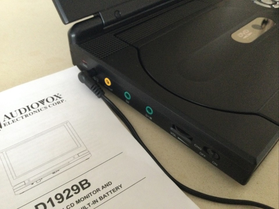Audiovox D1929B Portable DVD Player (9") 683728231200| eBay