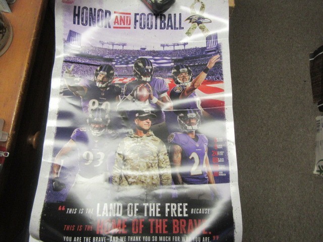 Baltimore Ravens Honor and Football Poster, Salute to Military pks6 | eBay