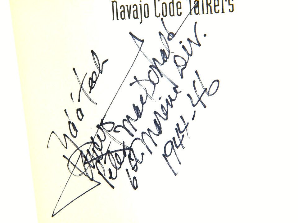 Navajo Code Talkers by Nathan Aaseng (1994, PB VG 'SIGNED X 2 ...