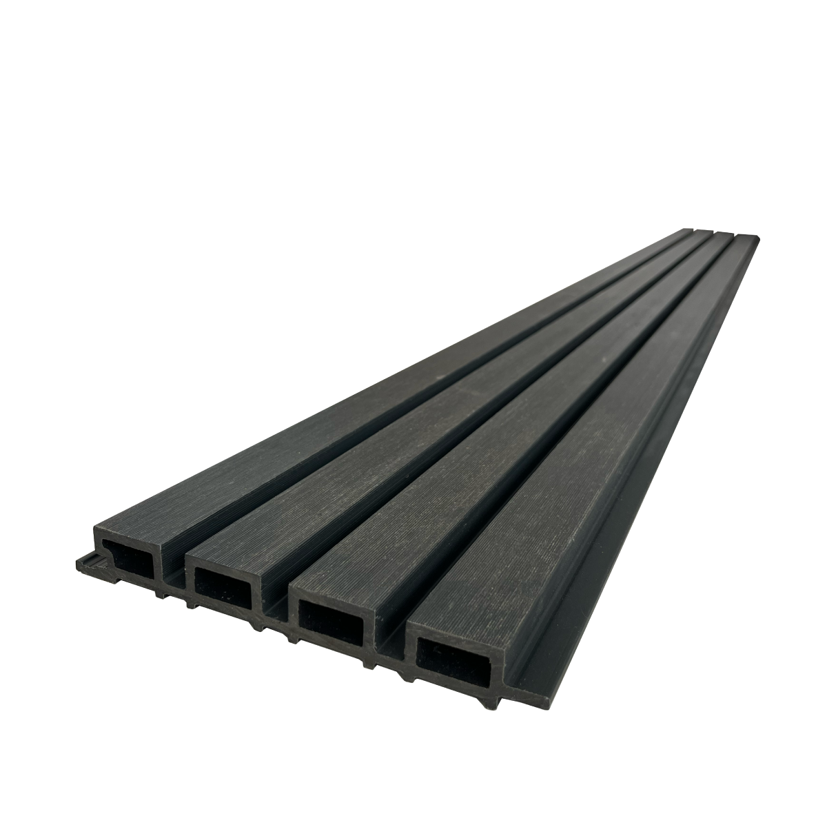 Slatted Composite Cladding Wall Panel - 2M (2 Packs) | Teak ...