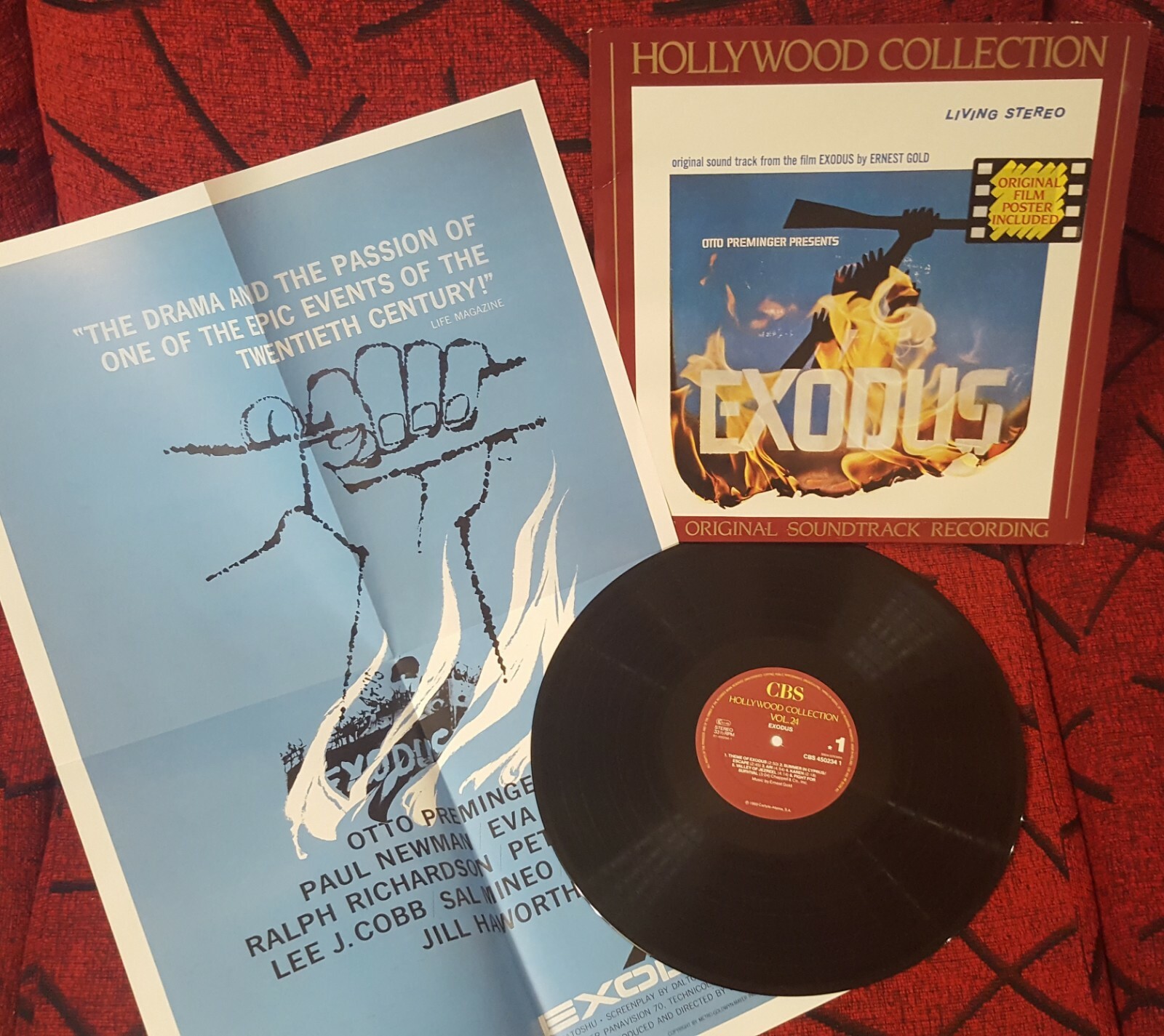 EXODUS (ERNEST GOLD) **Soundtrack** REISSUE HOLLAND LP w/ POSTER | eBay