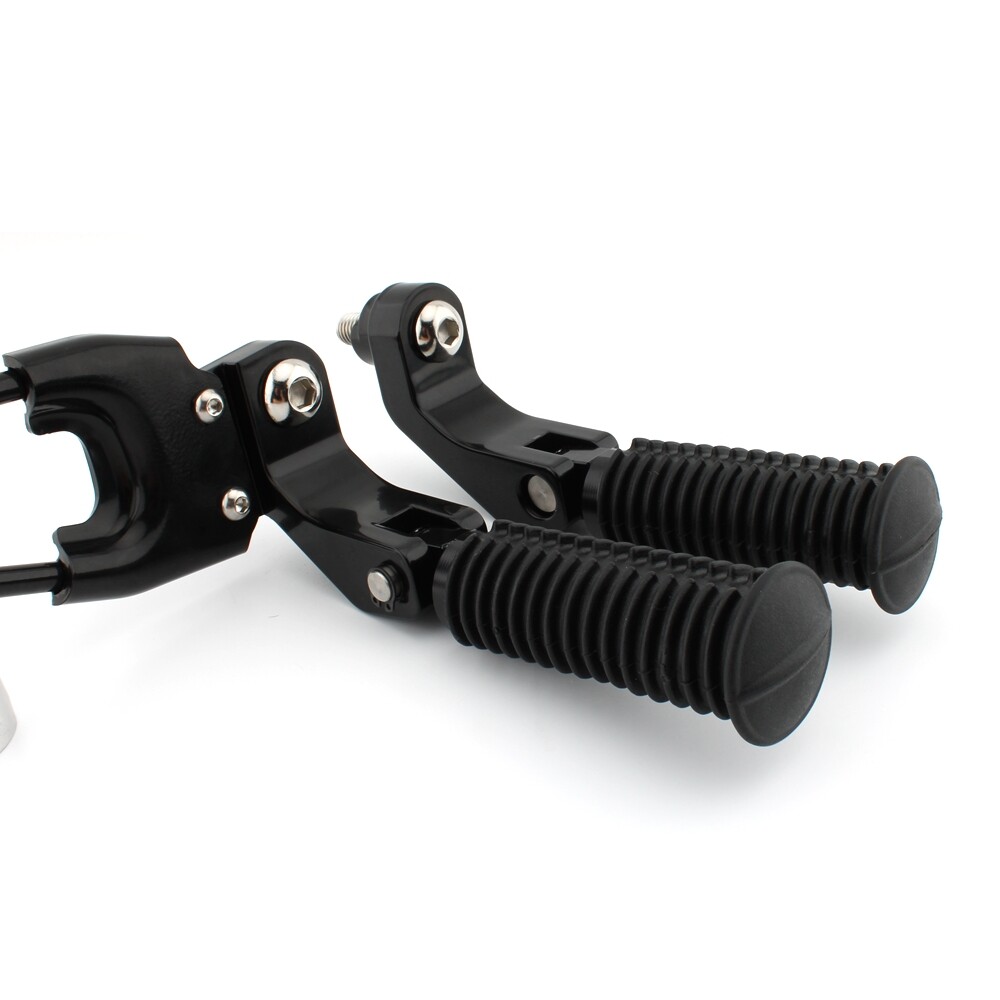 For BMW R18 Motorcycle Rear Foot Rests Black Pegs Pedal Passenger ...