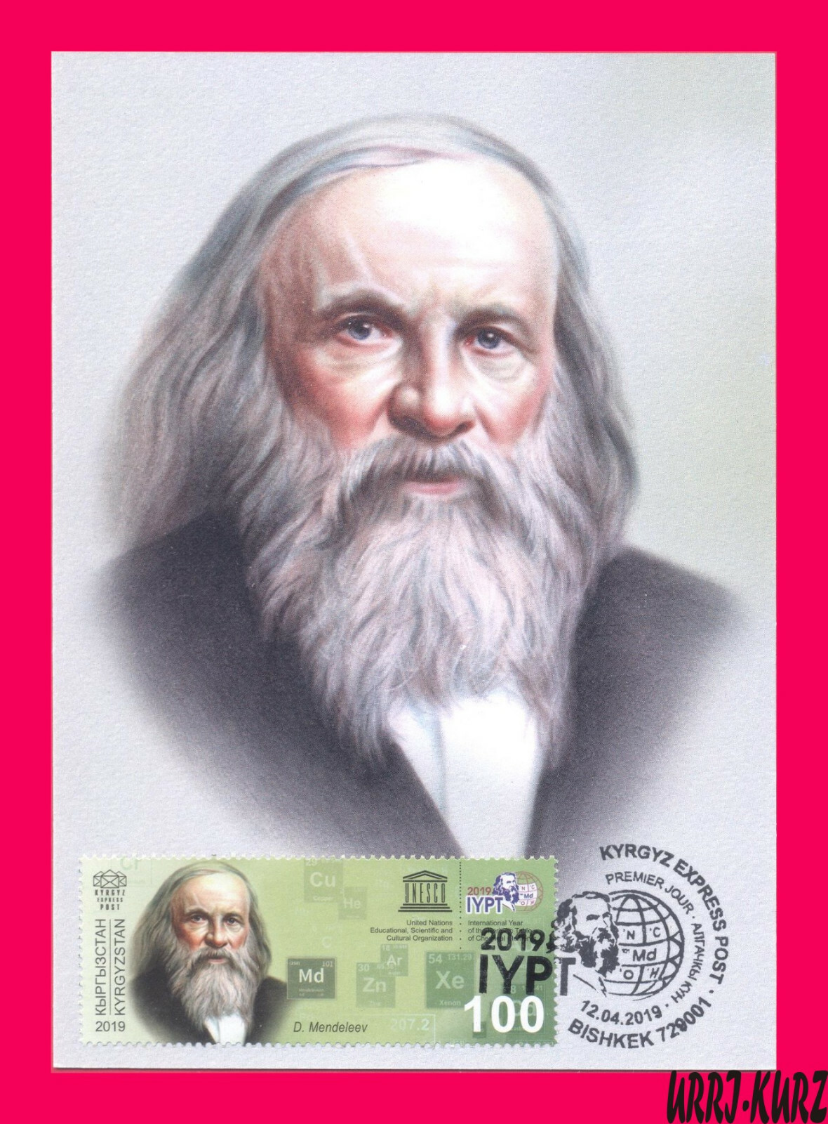 KYRGYZSTAN 2019 Famous People Scientist Dmitri Mendeleev UNESCO ...