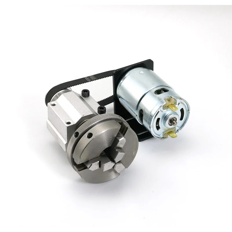 Woodworking Rotary Lathe Spindle 50 Three-jaw 65 Four-jaw 80 Chuck Pin ...