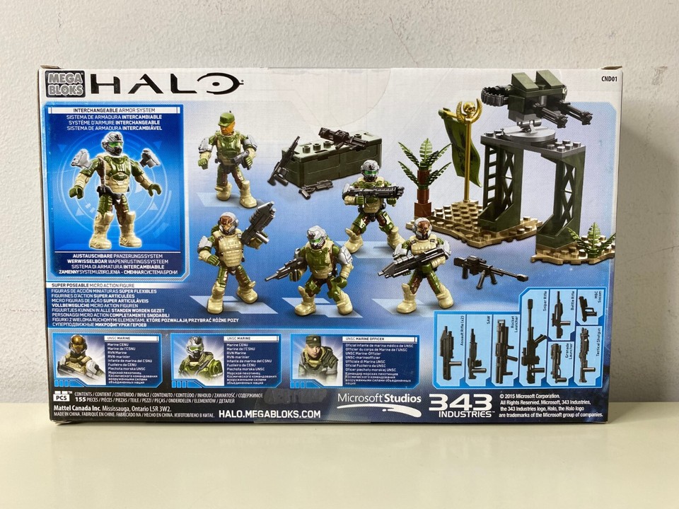 Mega Bloks Halo CND01 UNSC SIERRA SQUAD Brand New Sealed Set | eBay