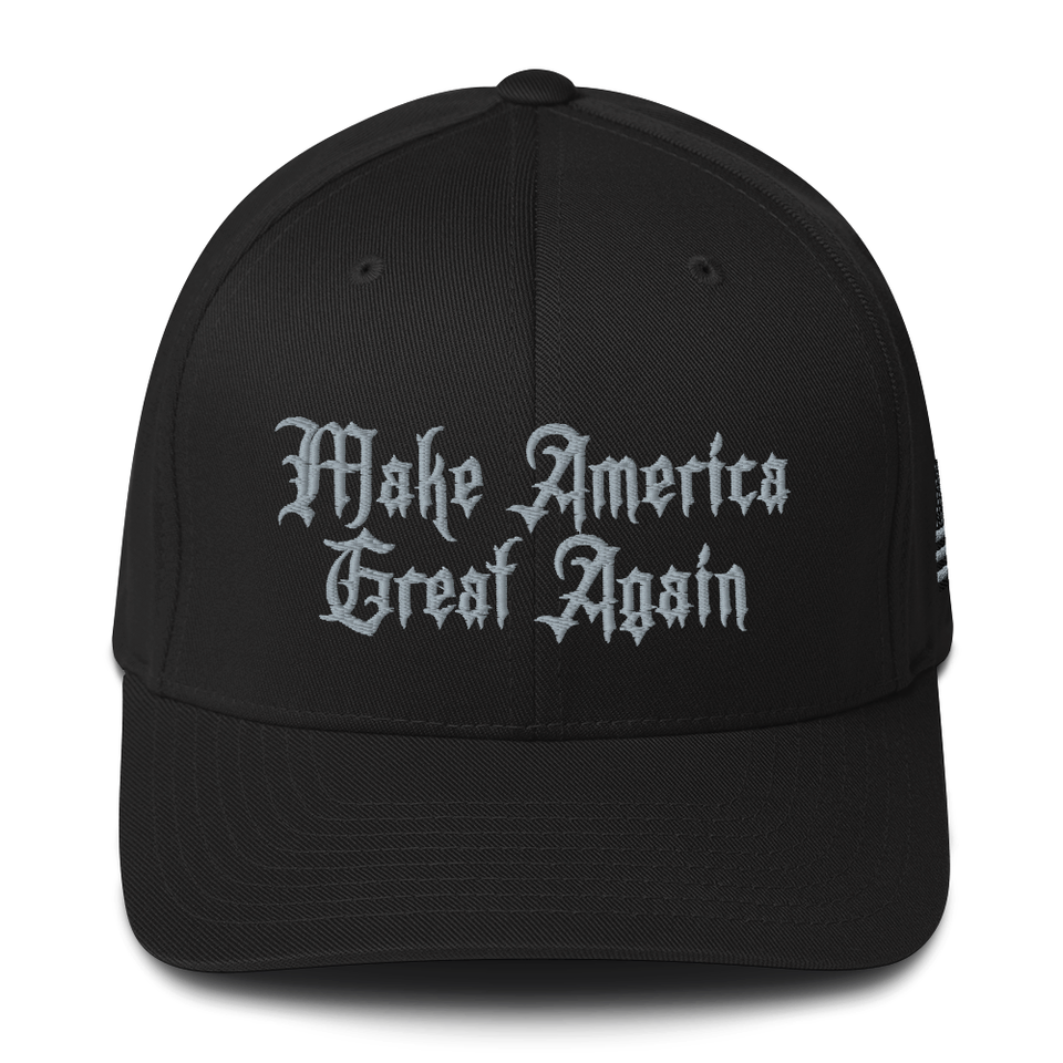 Dark Gothic MAGA Hat Black Elon Musk Hat, Dark MAGA Flex Fit Hat, L/XL ...