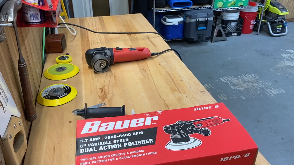 Bauer 5.7 Amp 6 In Short Throw Orbit DA Polisher Car Bufer Dual Orbital ...