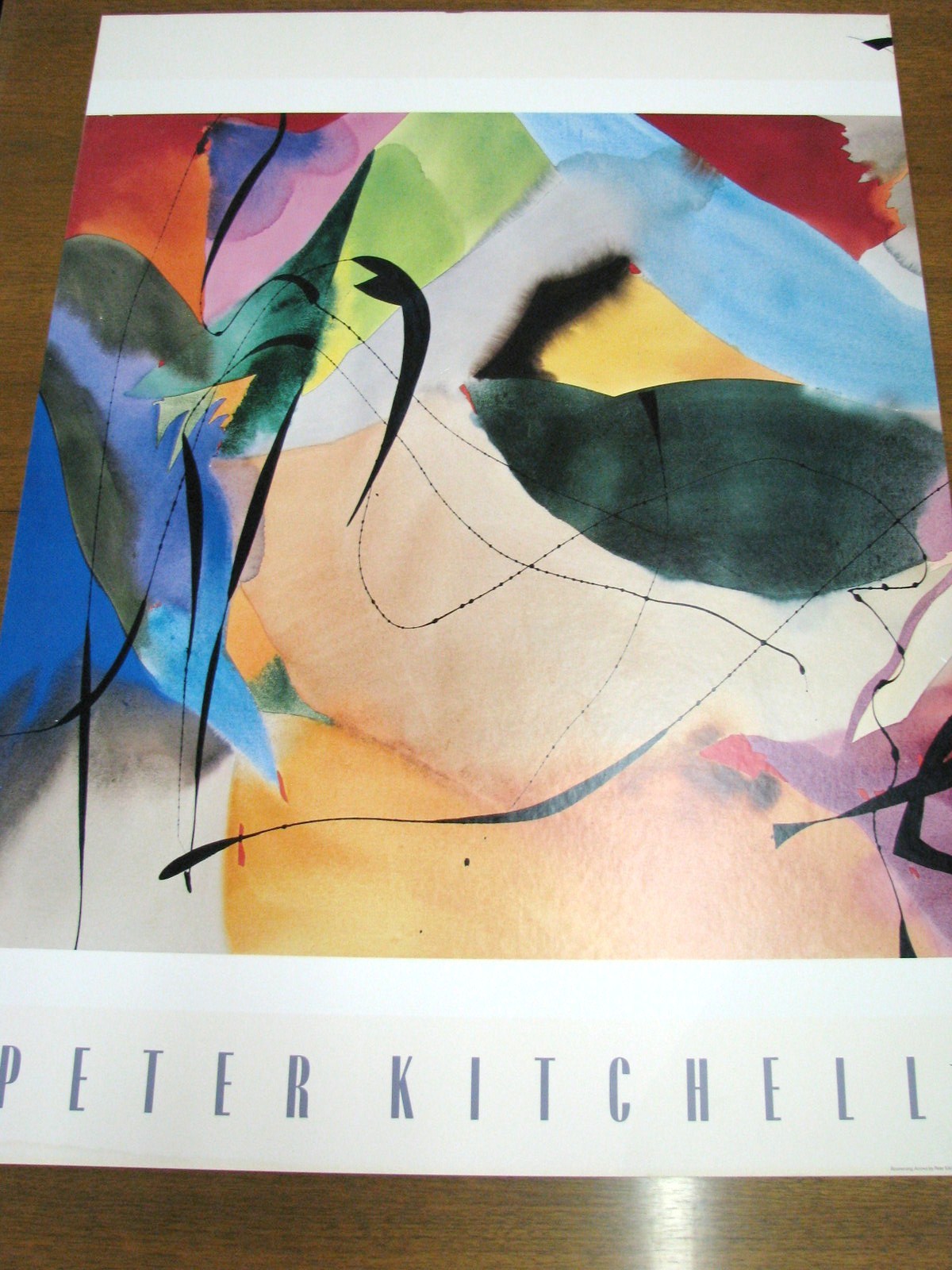 PETER KITCHELL~EDITIONS LIMITED POSTE~"BOOMERANG ARROWS~LARGE 76" X 56 ...