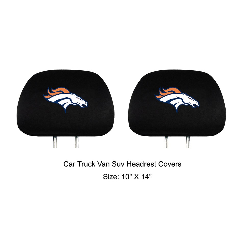 New 2pc Set NFL Pick Your Team Car Truck SUV Van Headrest Covers ...