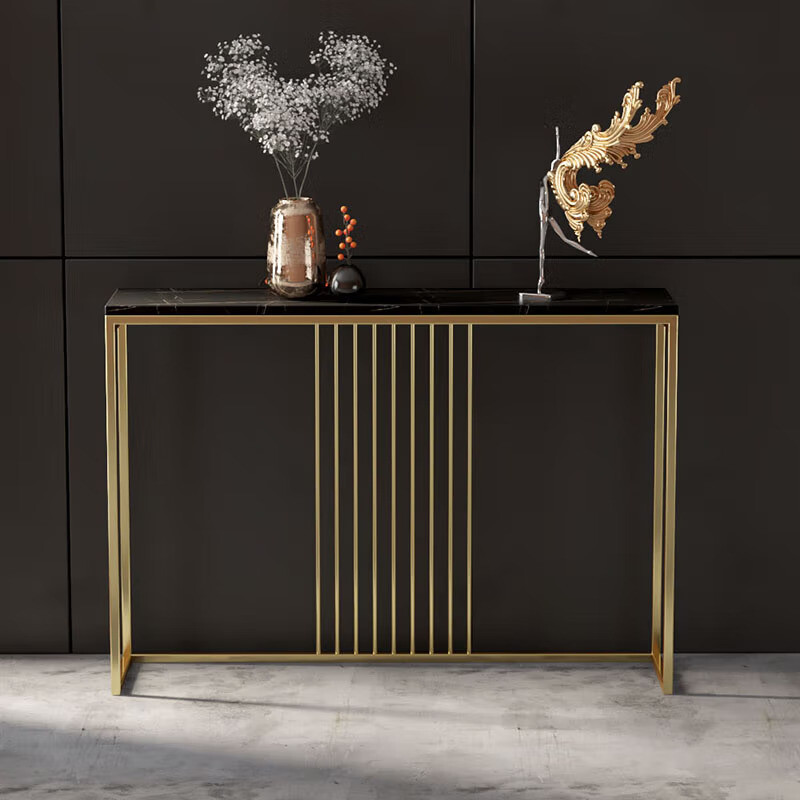 Modern Real Marble Console Table Hallway Accent Entryway Table Art ...
