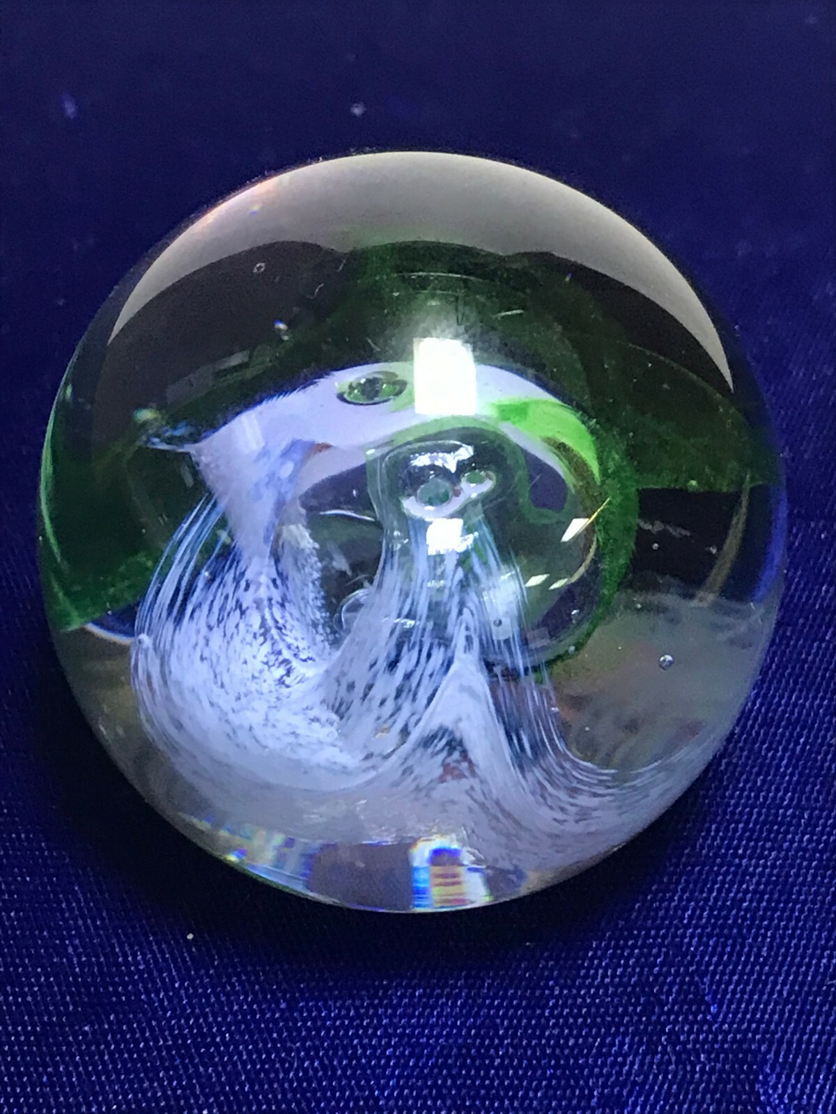 Vintage Signed Caithness Moon Crystal Paperweight Scotland Excellent ...