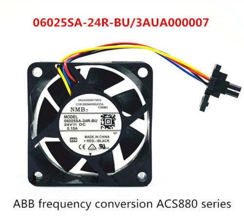 ABB inverter ACS880 series cooling fan 06025SA-24R-BU/3AUA000007 24VDC ...