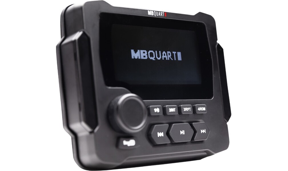MB Quart - GMR-LCD - 160-Watt Powered Bluetooth AM/FM Gauge Mount Radio ...