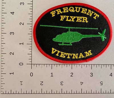 Frequent Flyer Vietnam Patch Helicopter Embroidered | eBay