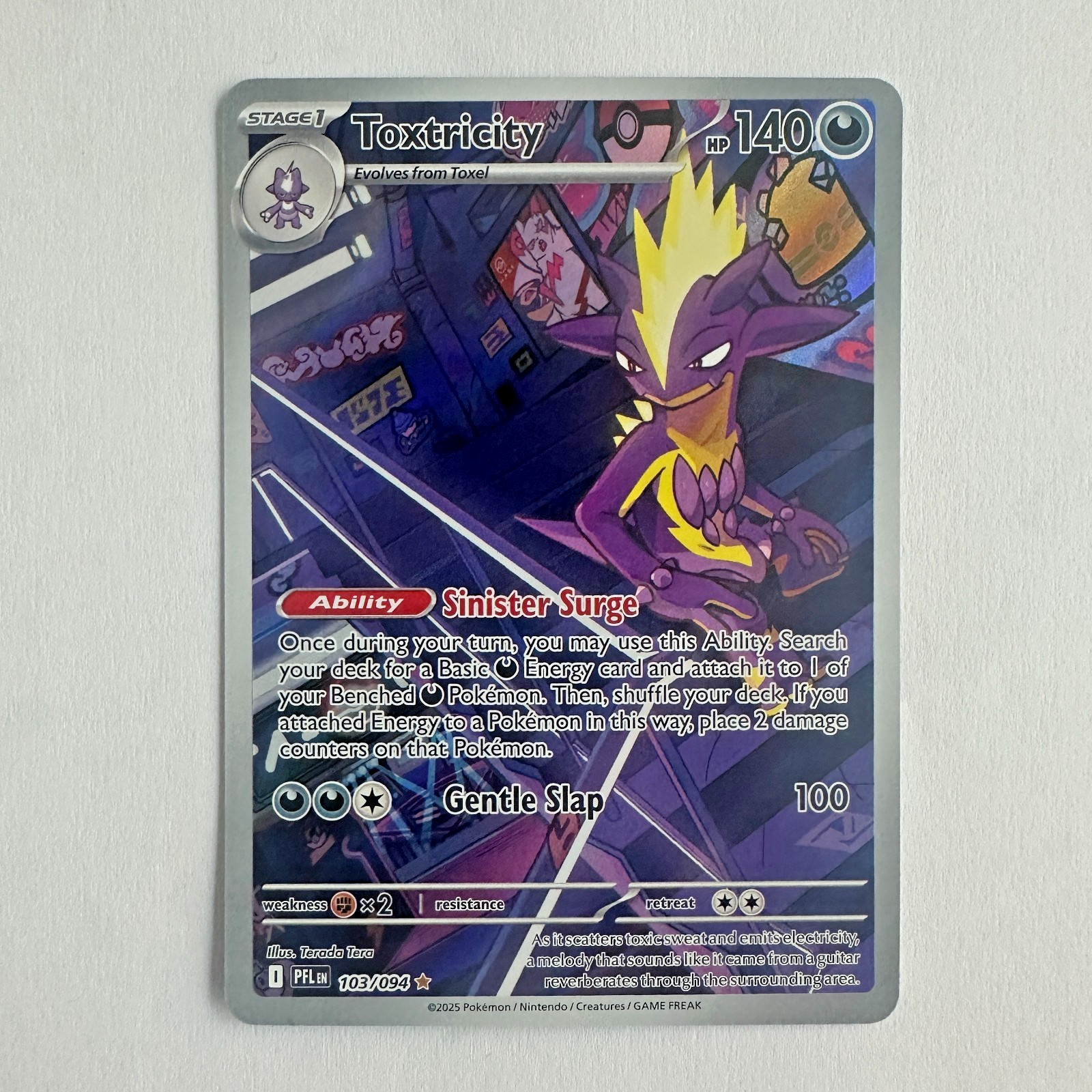 Toxtricity 2025 Mega Evolution: Phantasmal Flames #103/94 Illustration ...