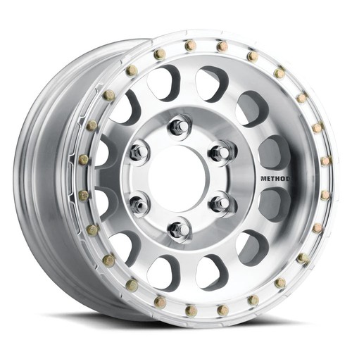 One 17x9 Method MR103 Beadlock 6x5.5/6x139.7 -12 Silver Machine Wheel ...