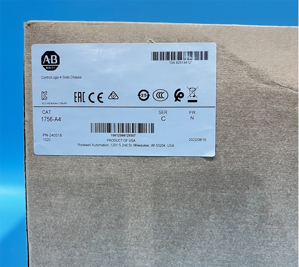 1756-A4 ControlLogix Chassis 4 Slots Factory Sealed Series C ...