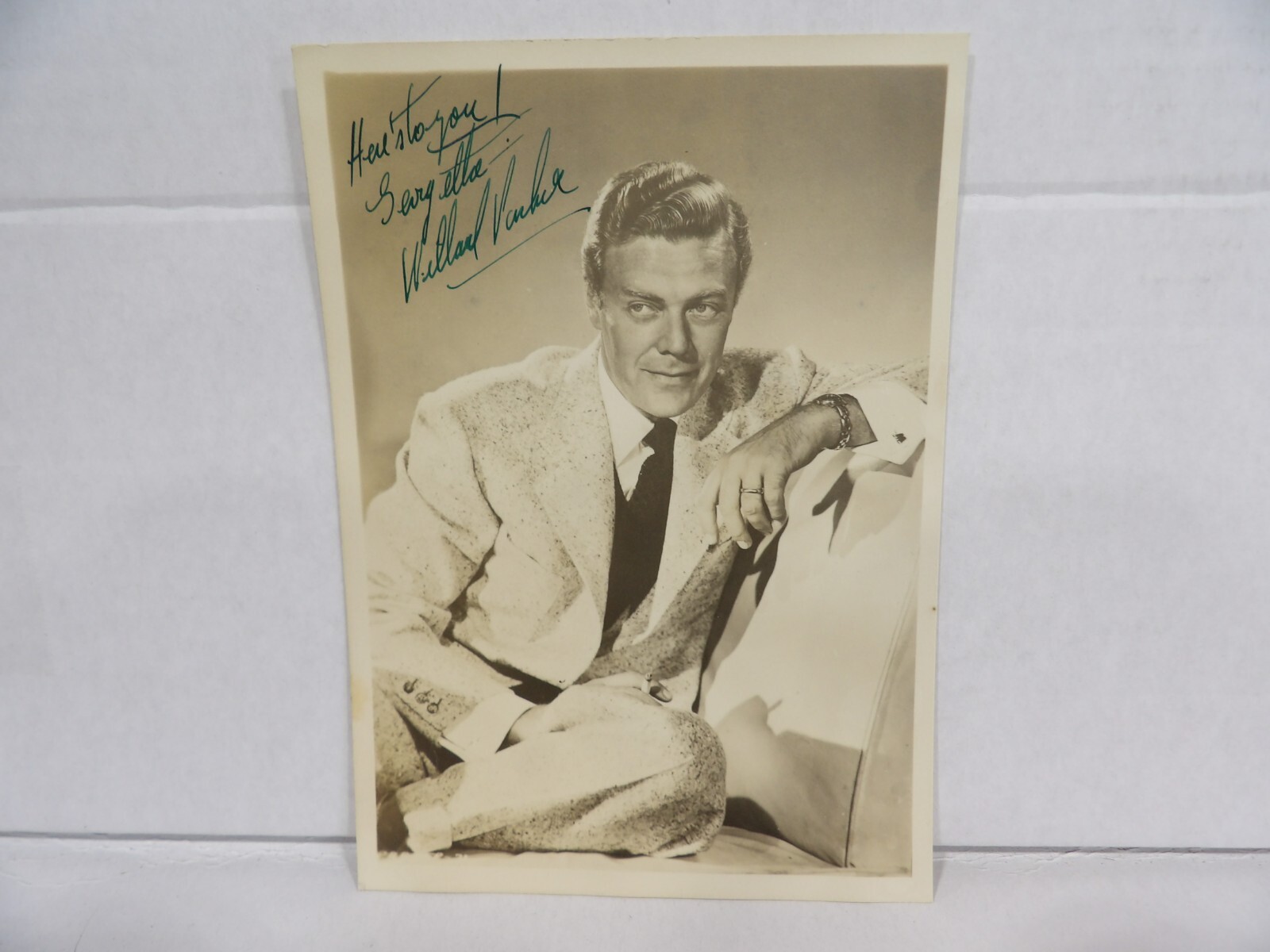 Willard Parker signed Black and White Studio Promo Photo | eBay