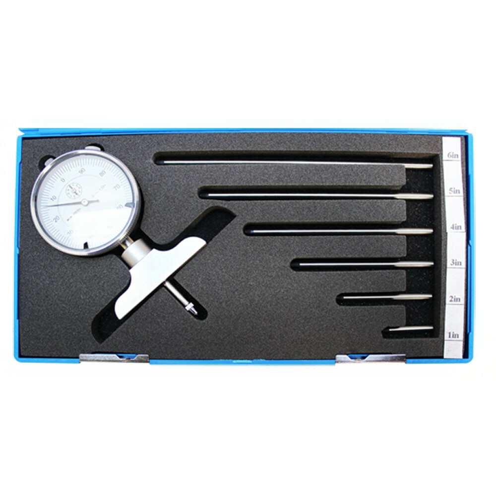 Dial Depth Gage Measuring Range: 0-22" Dial Reading 0-100 gauge Gage ...