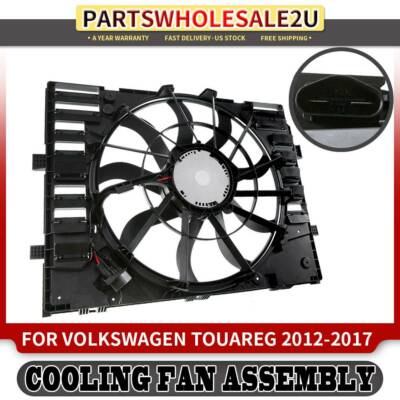Radiator Cooling Fan Assembly for Volkswagen Touareg 3.6L 2012-2017 ...