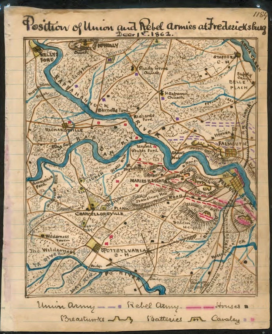 Map Of Fredericksburg Va Area