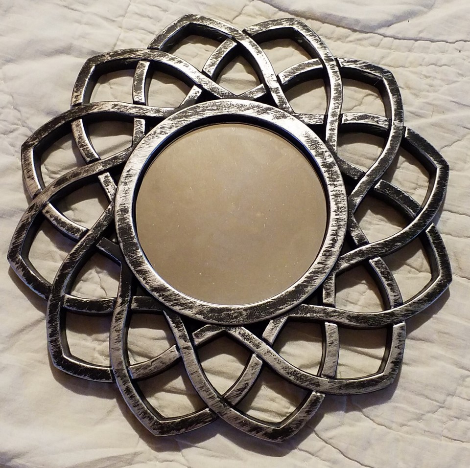 Set 3 Starburst Sunburt Accent Mirrors Bronze Copper Black Metal ...