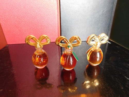 LOT OF 3 Vintage Elizabeth Taylor Mini Travel Perfume White Diamonds ...