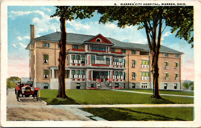 Postcard WARREN CITY HOSPITAL, Warren Ohio, c1922, Posted | eBay