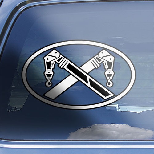Crane Operator Oval Decal - industrial truck crane operator boom emblem ...