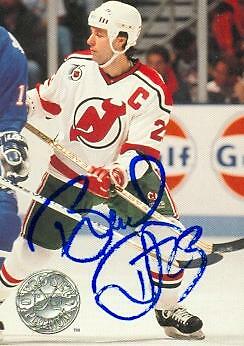 Bruce Driver autographed Hockey Card (New Jersey Devils) 1991 Pro Set ...