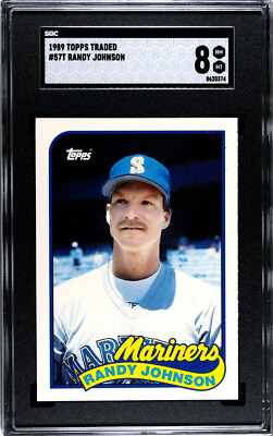 1989 Topps Traded Randy Johnson #57T SGC 8 NM - MINT Tough + Freshly ...