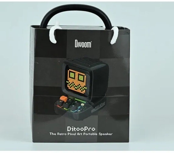 Divoom Ditoo-Plus App Control Pixel Art Bluetooth Portable Speaker ...