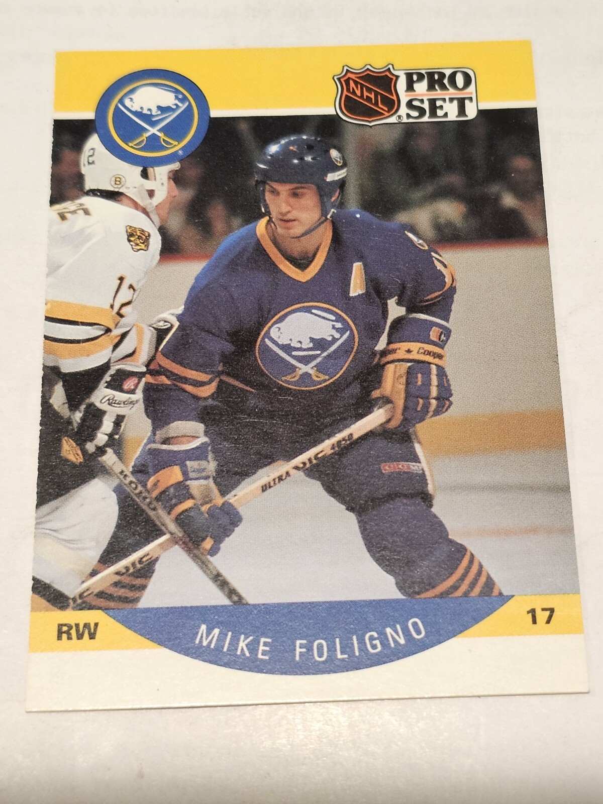 1990 Mike Foligno 20 Sabres 17 Pro Set Hockey Sports Trading Card | eBay