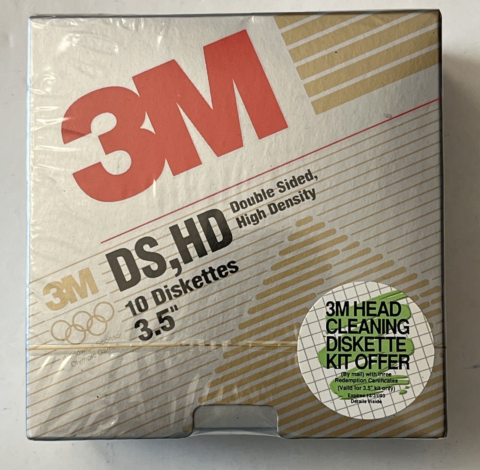 3M High Density DS HD 3.5" Diskette - Box of 10 (12513) for sale online ...