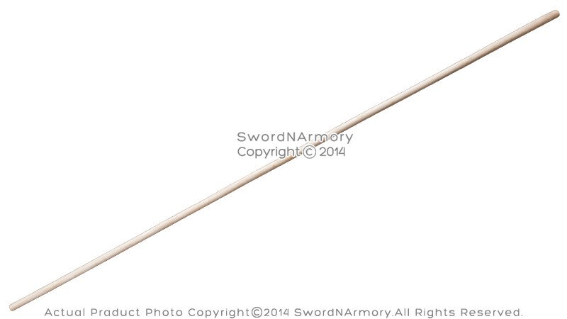 76" Natural White Wax Wood Bo Staff Martial Arts Tapered Karate Stick w ...