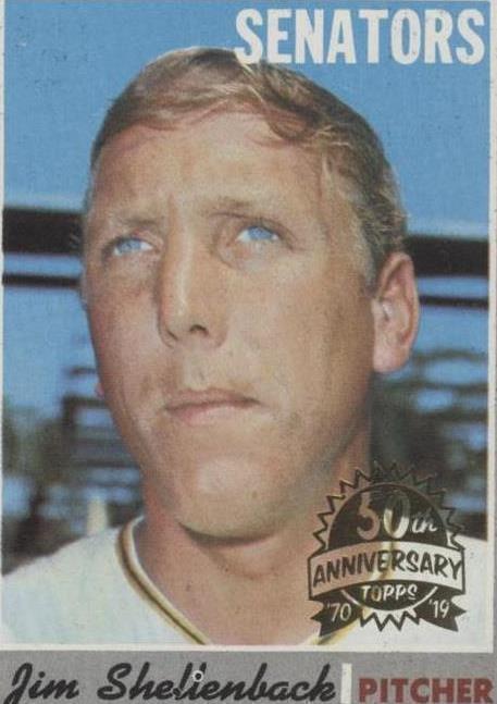 2019 Topps Heritage - 1970 Buybacks Jim Shellenback #389 50th Anniversary Logo on Right for sale ...