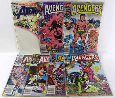 Avengers Lot of 7 #233, 265, 270, 275, 276, 277, 278MJ Marvel (1987 ...