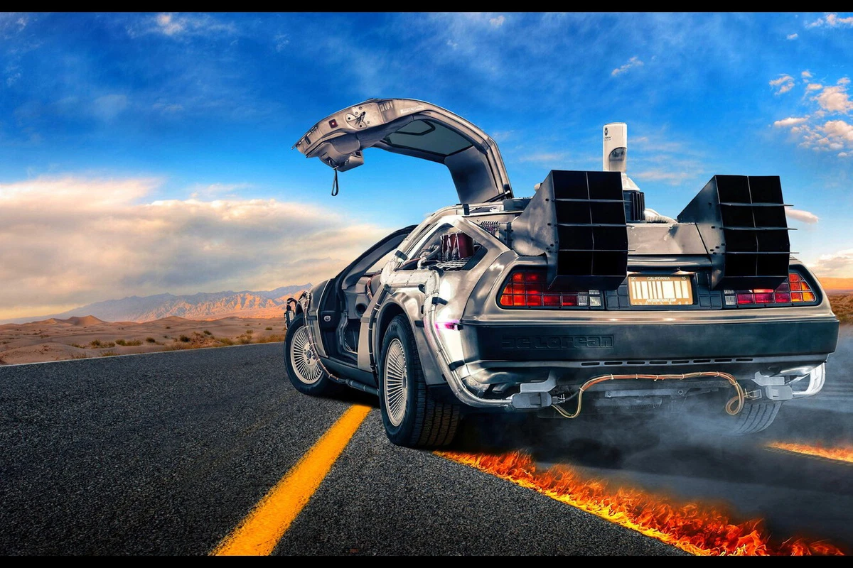 Back To The Future Poster Delorean