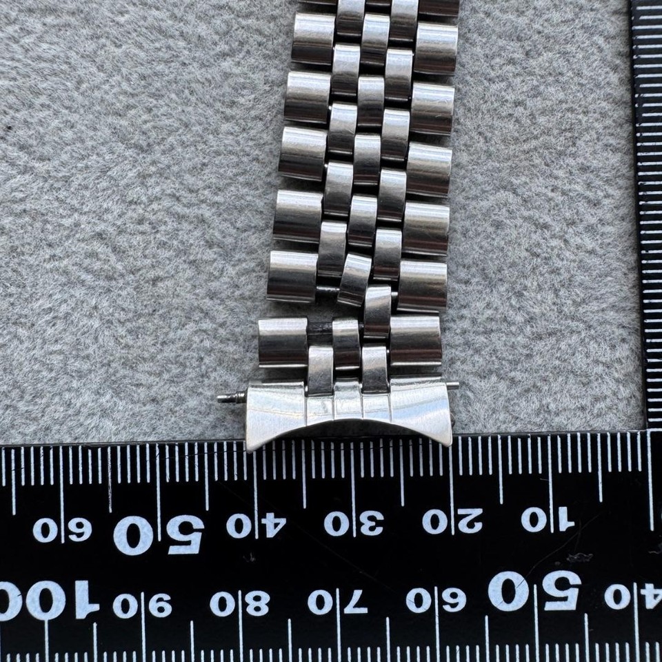 ROLEX Genuine Band Old Jubilee 6251H Watch Parts SS Silver Set 20mm ...