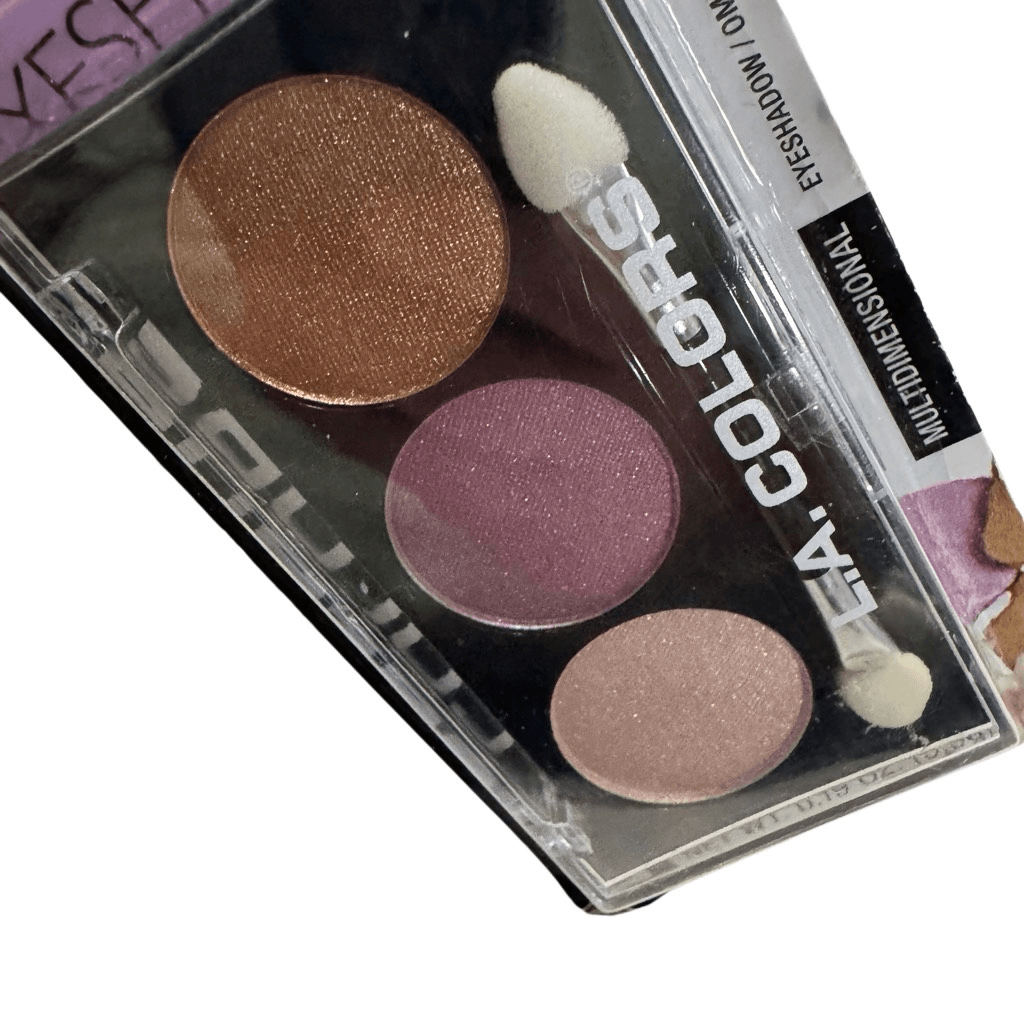 L.A. Colors 3 Color Eyeshadow Trio CBES625 *Water Lily* Gold, Pink ...