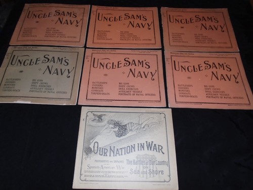 Uncle Sam's Navy Magazine Lot of 7-1898-Historical Fine Art Series ...