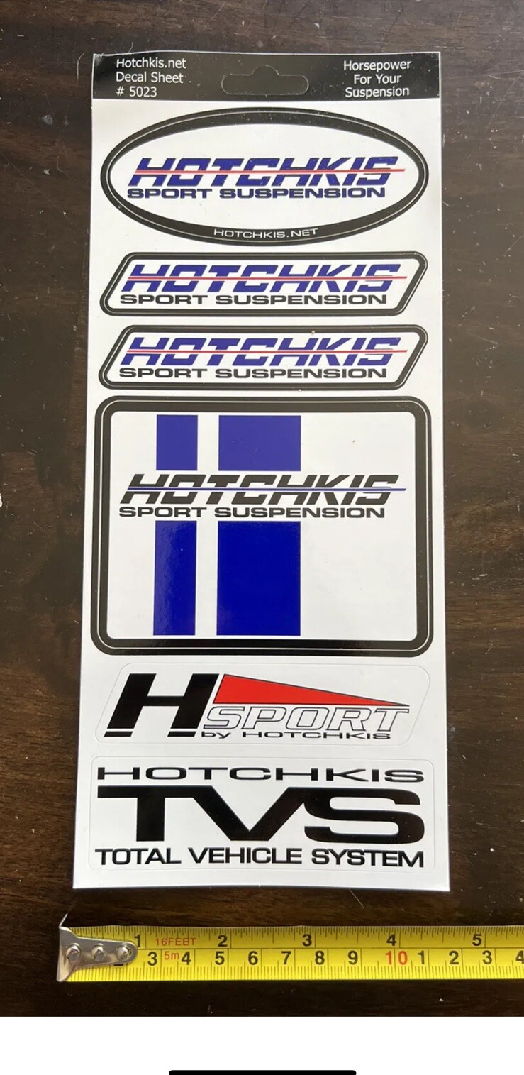 HOTCHKIS SUSPENSION Decal Sticker Racing IMSA Drags Hotrods Gassers 1 ...