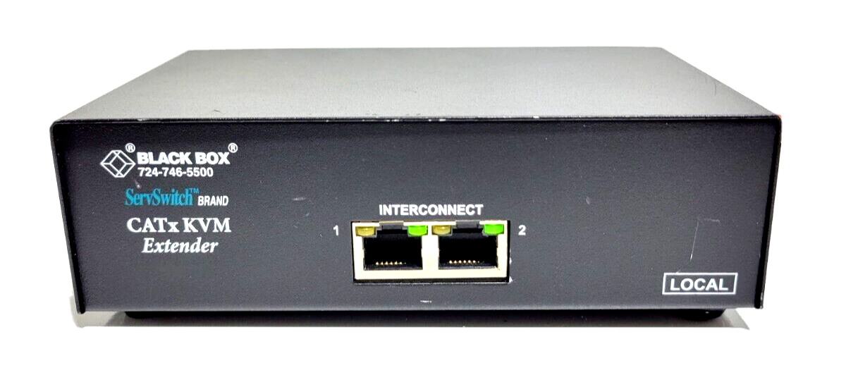 BLACK BOX SERVSWITCH BRAND CATX KVM EXTENDER ACU2222A-R2 | eBay
