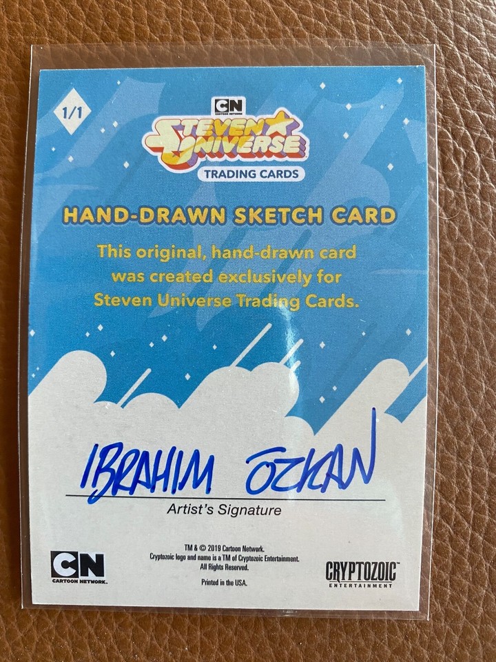 2019 Cartoon Network Steven Universe Sketch 1/1 Card ARTIST "IBRAHIM ...