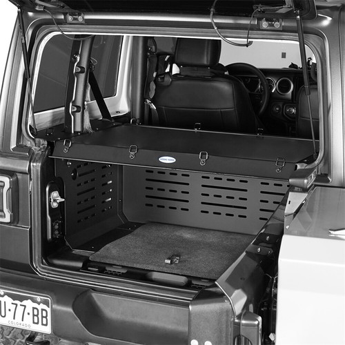 Fit Jeep Wrangler JL 2018-2023 2 Doors Rear Trunk Security Deck Storage ...