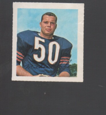 1964 Wheaties Football Stamp #54 Mike Pyle-Chicago Bears Ex Mint Stamp ...